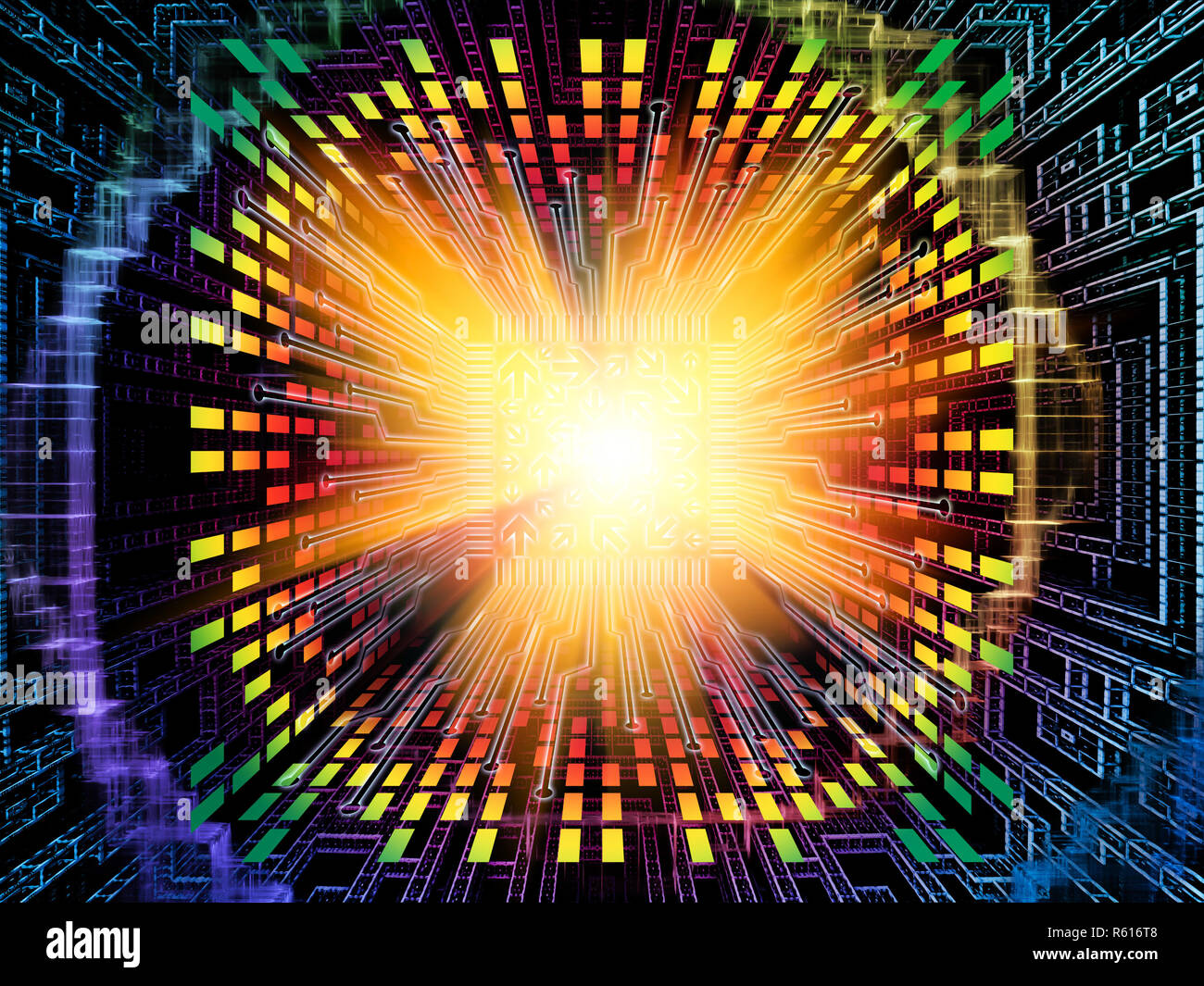Paradigm of Quantum Space Stock Photo - Alamy