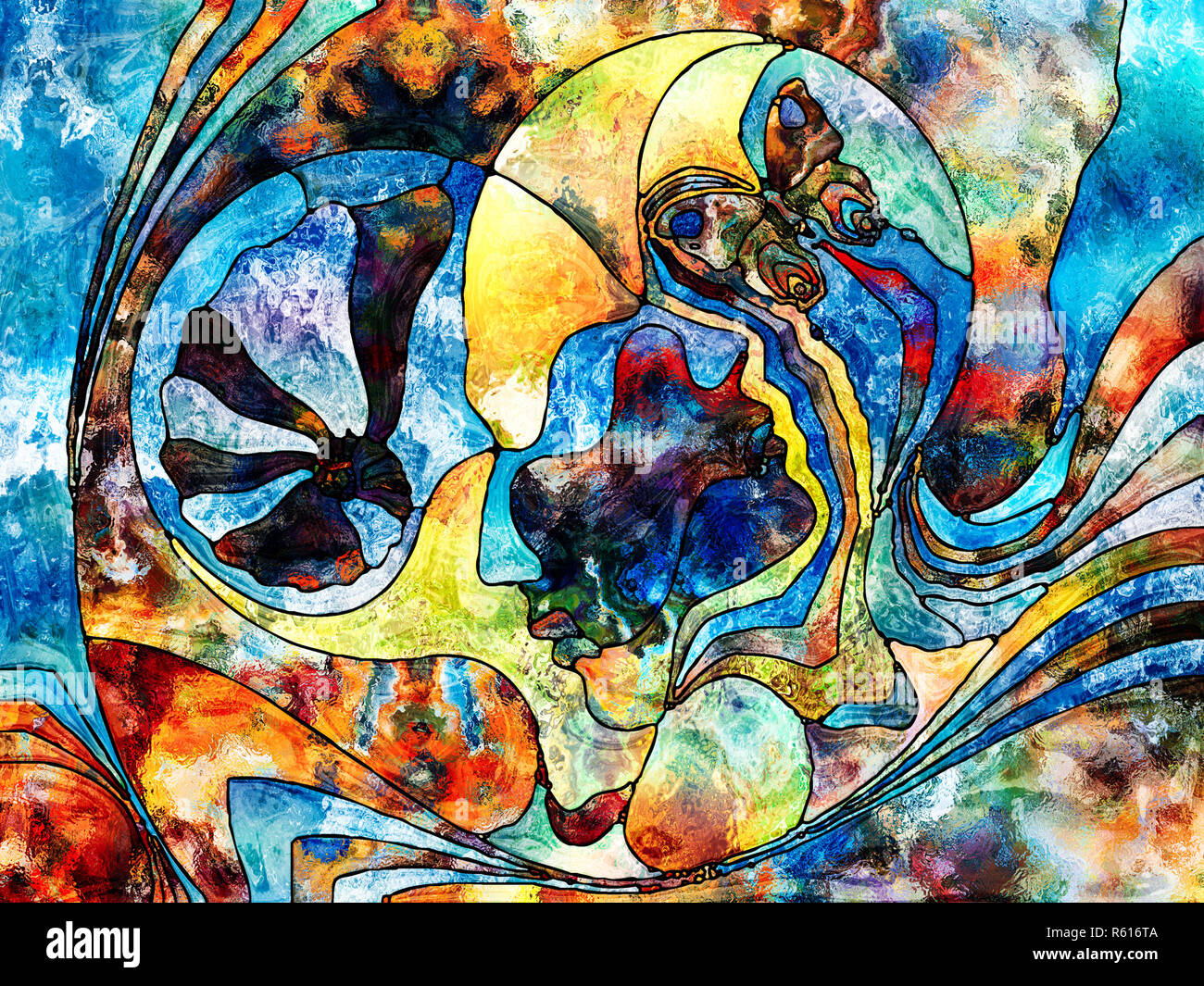 Color Division Composition Stock Photo - Alamy