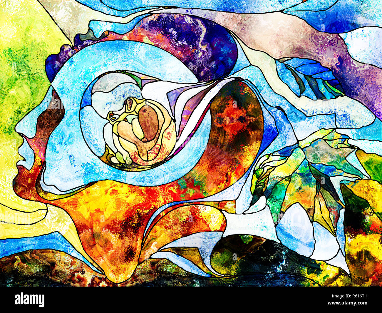 Advance of Color Division Stock Photo - Alamy