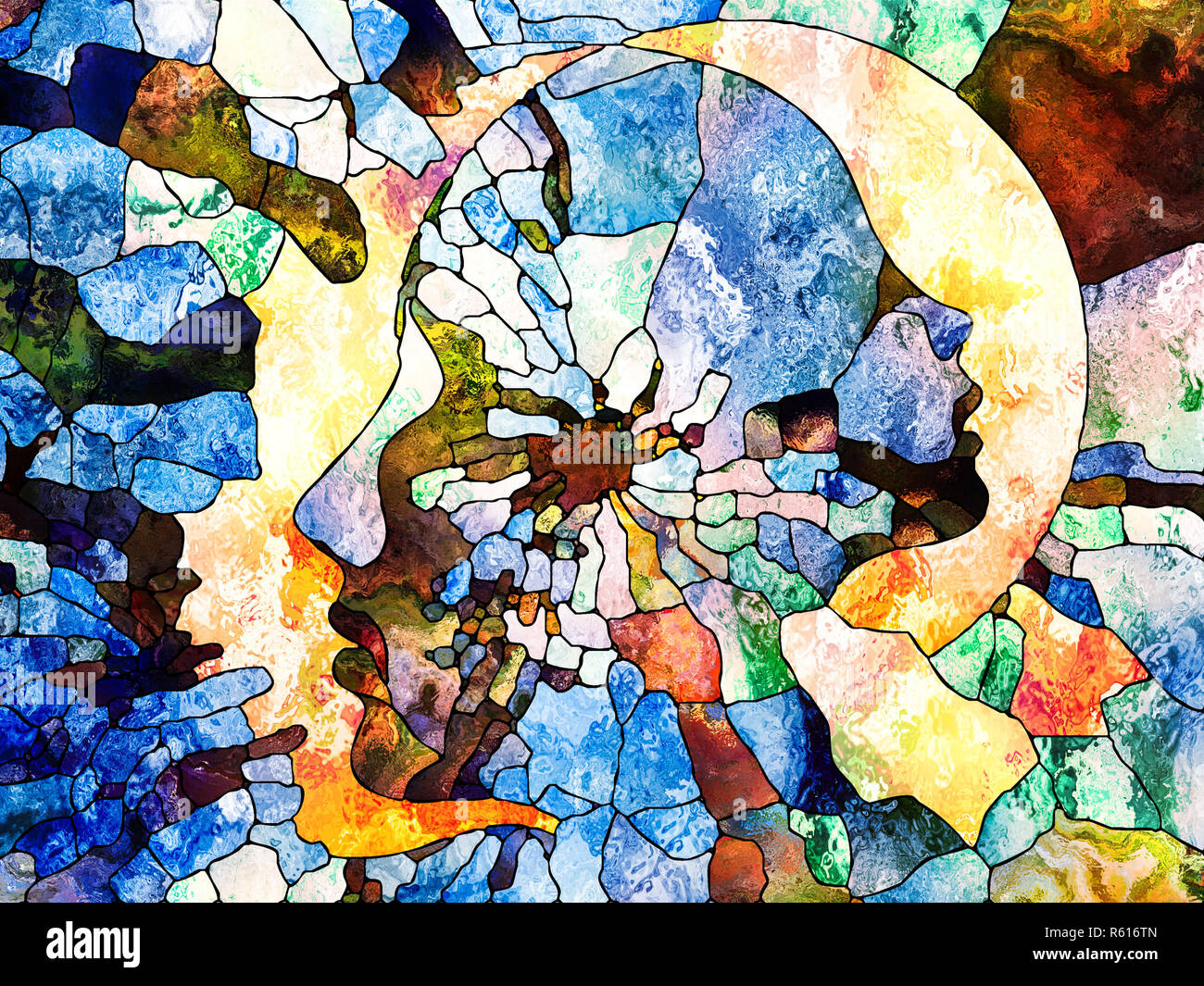 Evolving Color Division Stock Photo - Alamy