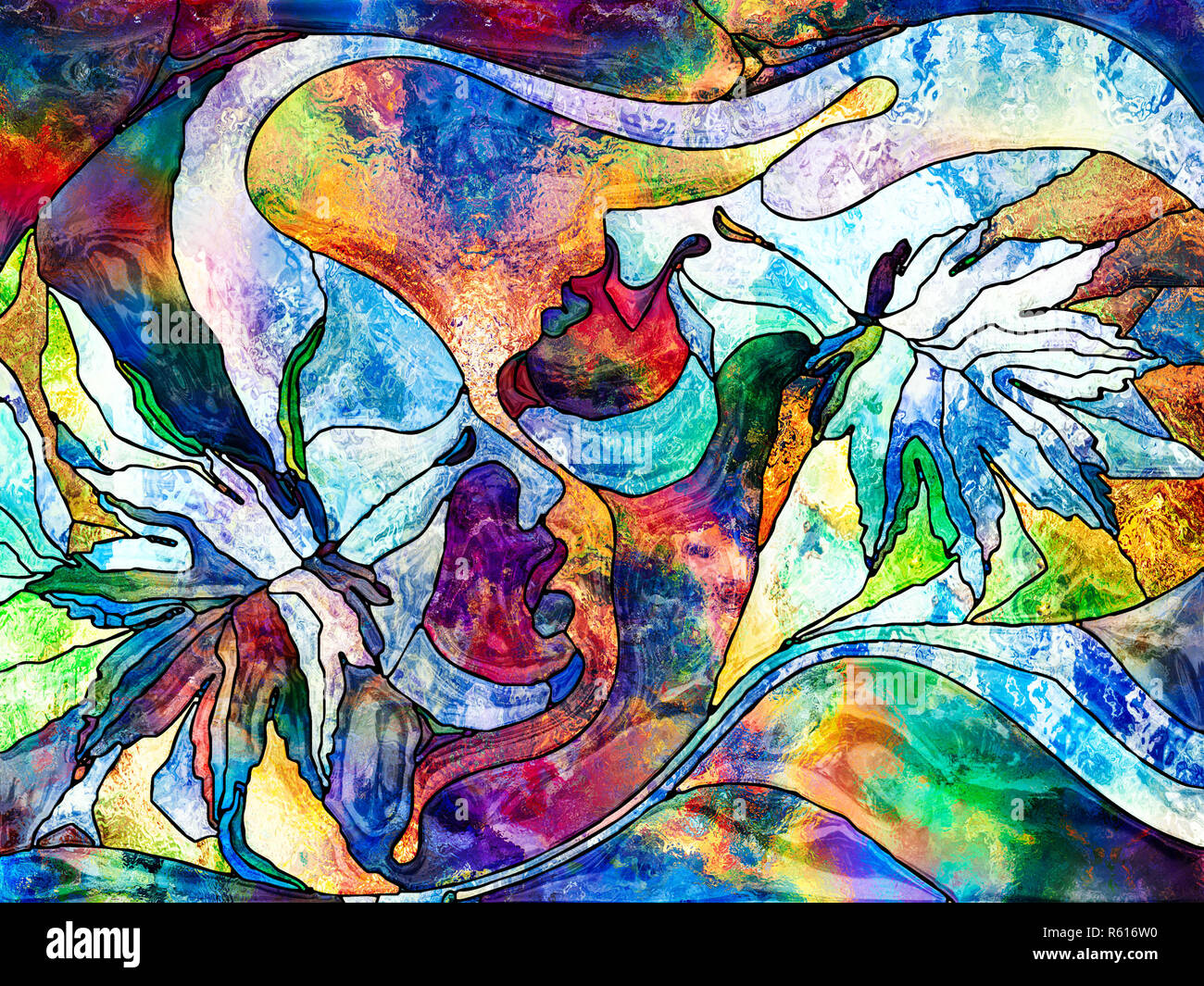 Unfolding of Color Division Stock Photo - Alamy