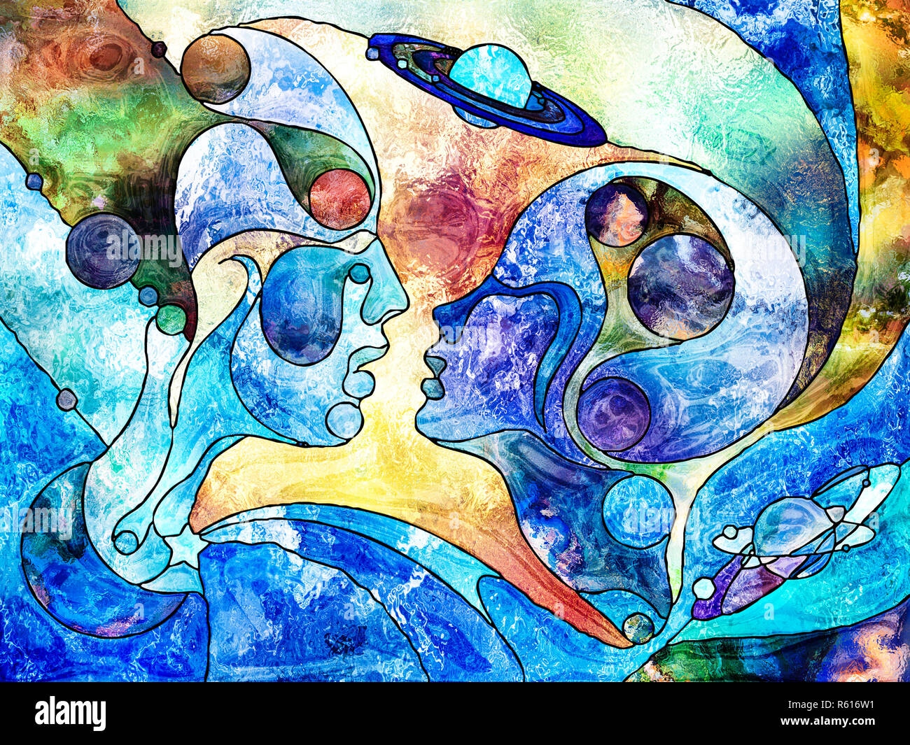 Complex Color Division Stock Photo - Alamy