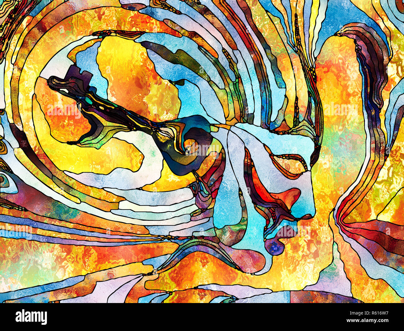 Complex Color Division Stock Photo - Alamy