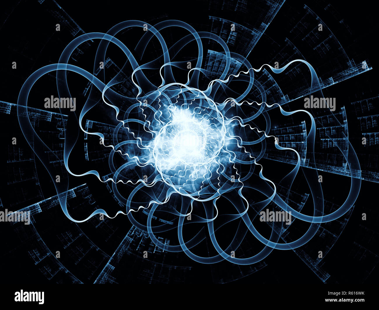 Cool Radial Fractal Texture Stock Photo - Alamy