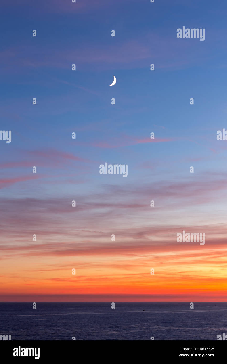 Colorful suset over the ocean Stock Photo - Alamy