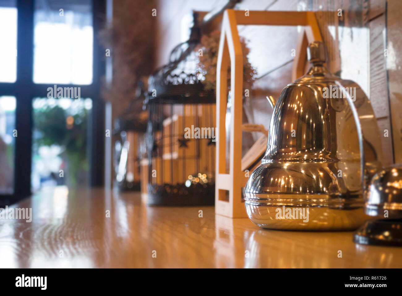 Table decoration in indy cafe Stock Photo - Alamy