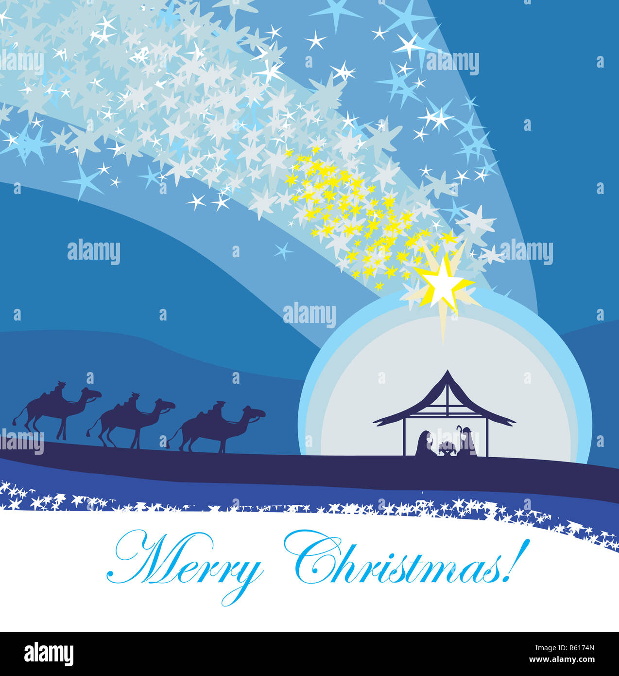 biblical scene - birth of jesus in bethlehem Stock Photo - Alamy