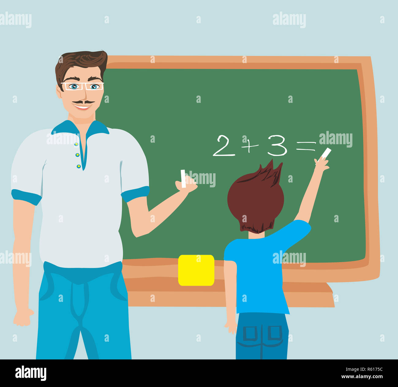Cartoon math question hi-res stock photography and images - Alamy