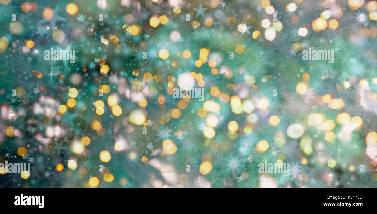 christmas lights bokeh card Stock Photo - Alamy