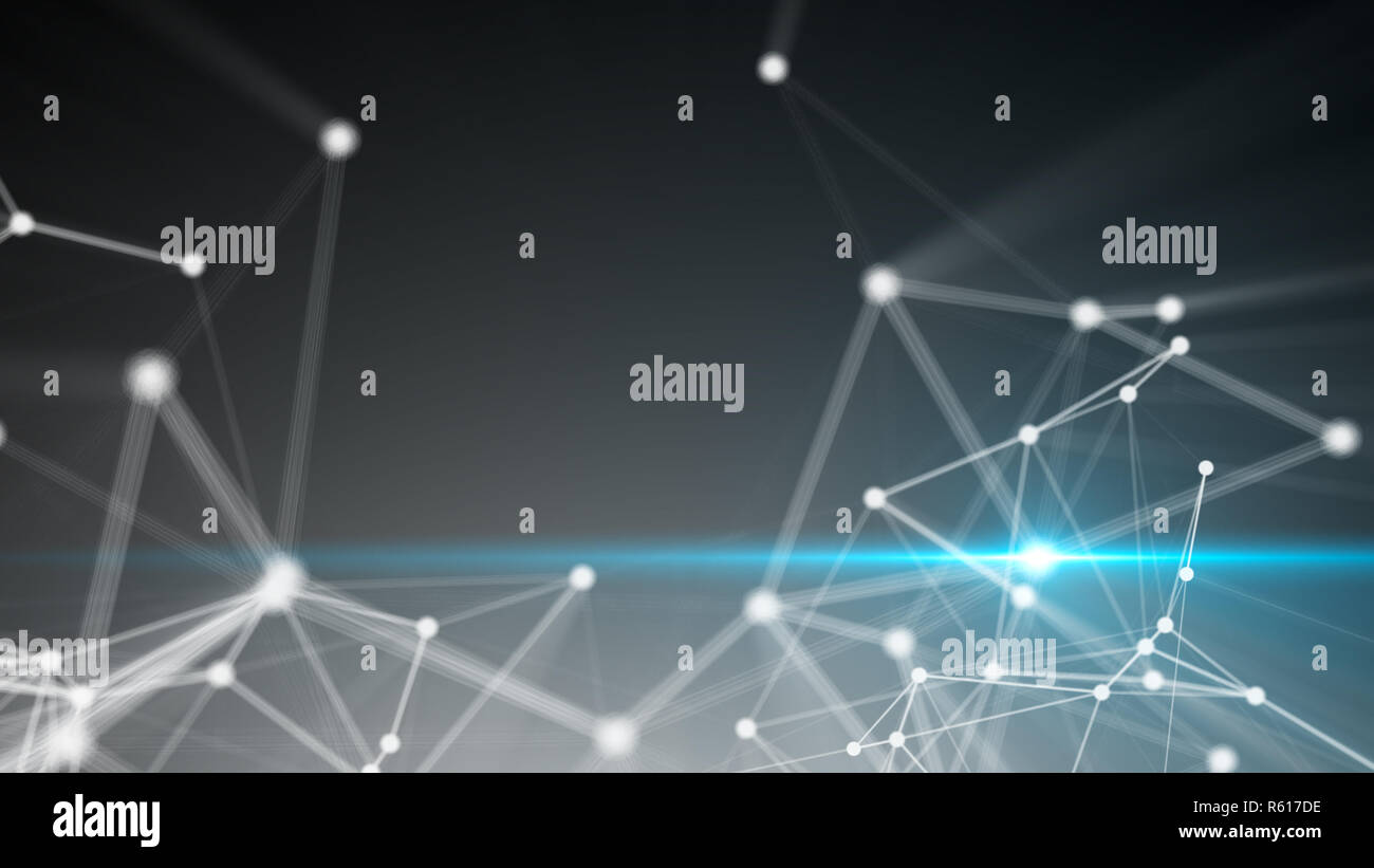 Abstract connection dots. Technology background. Digital illustration. Network concept Stock ...