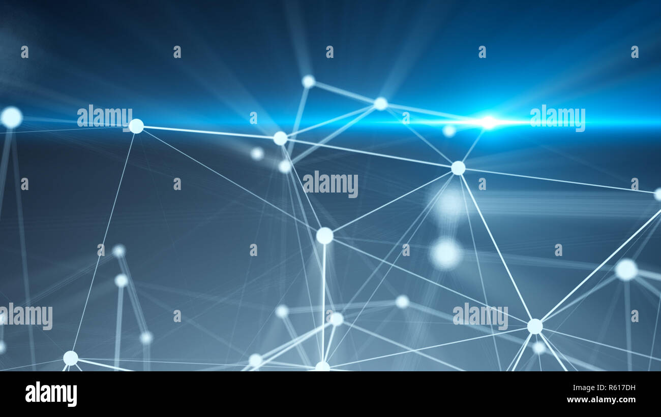 Abstract connection dots. Technology background. Digital illustration ...