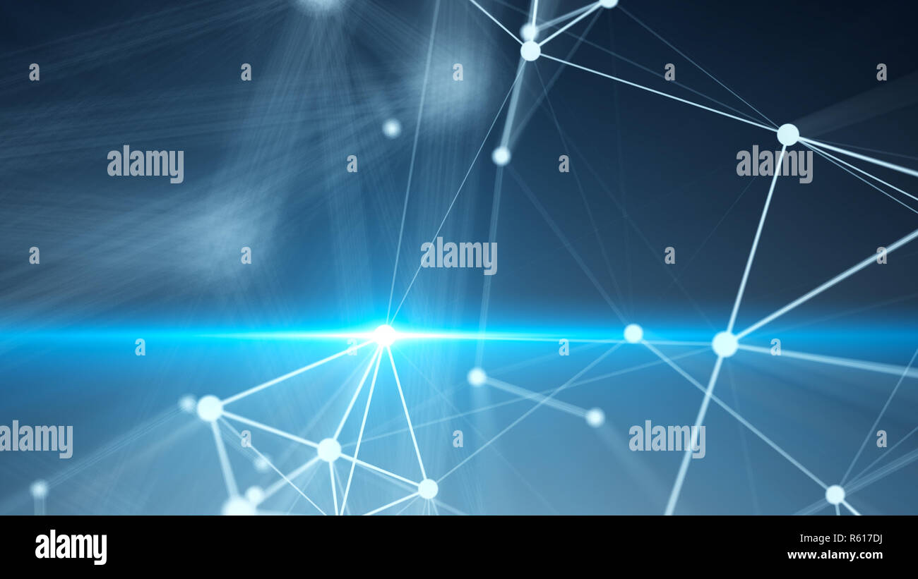 Abstract connection dots. Technology background. Digital illustration ...