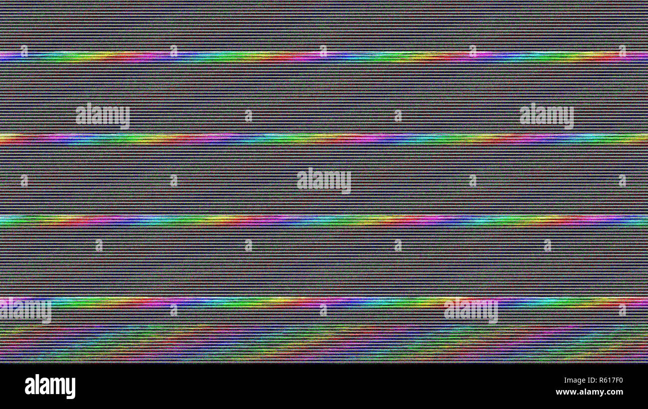 Glitch TV Screen. Abstract background. Digital illustration Stock Photo ...