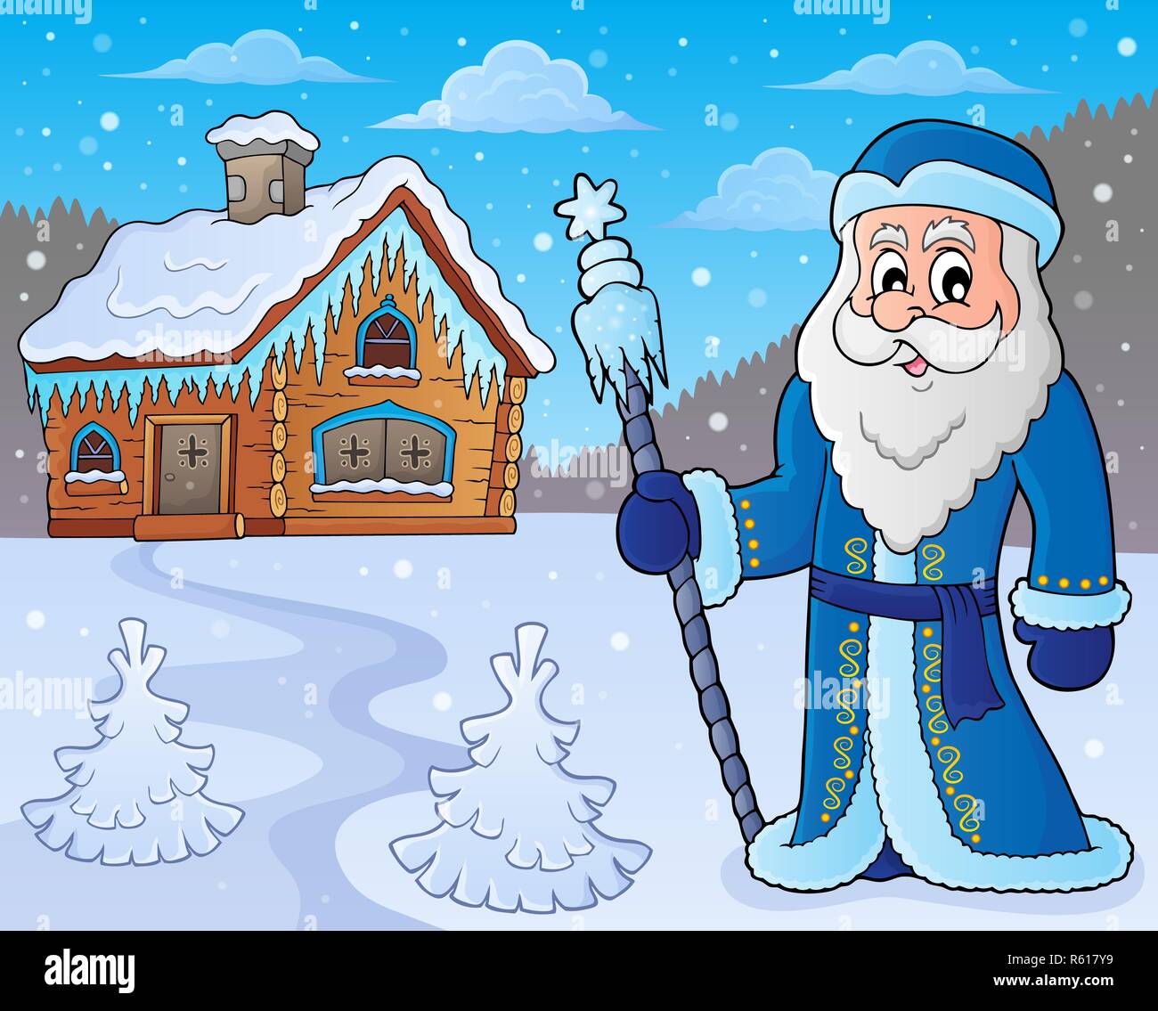 Father christmas cabin hi-res stock photography and images - Alamy