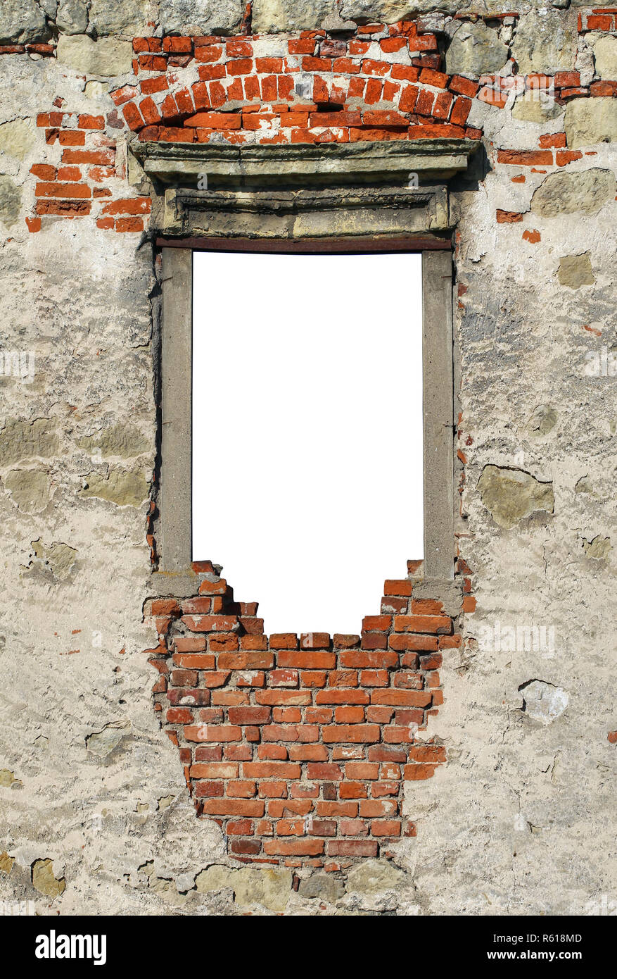 Window in the ruins of the Gothic castle Stock Photo - Alamy