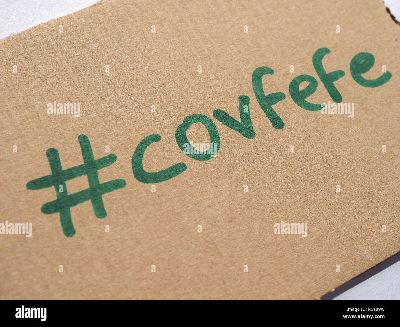 Covfefe, a new word invented by President Trump Stock Photo - Alamy