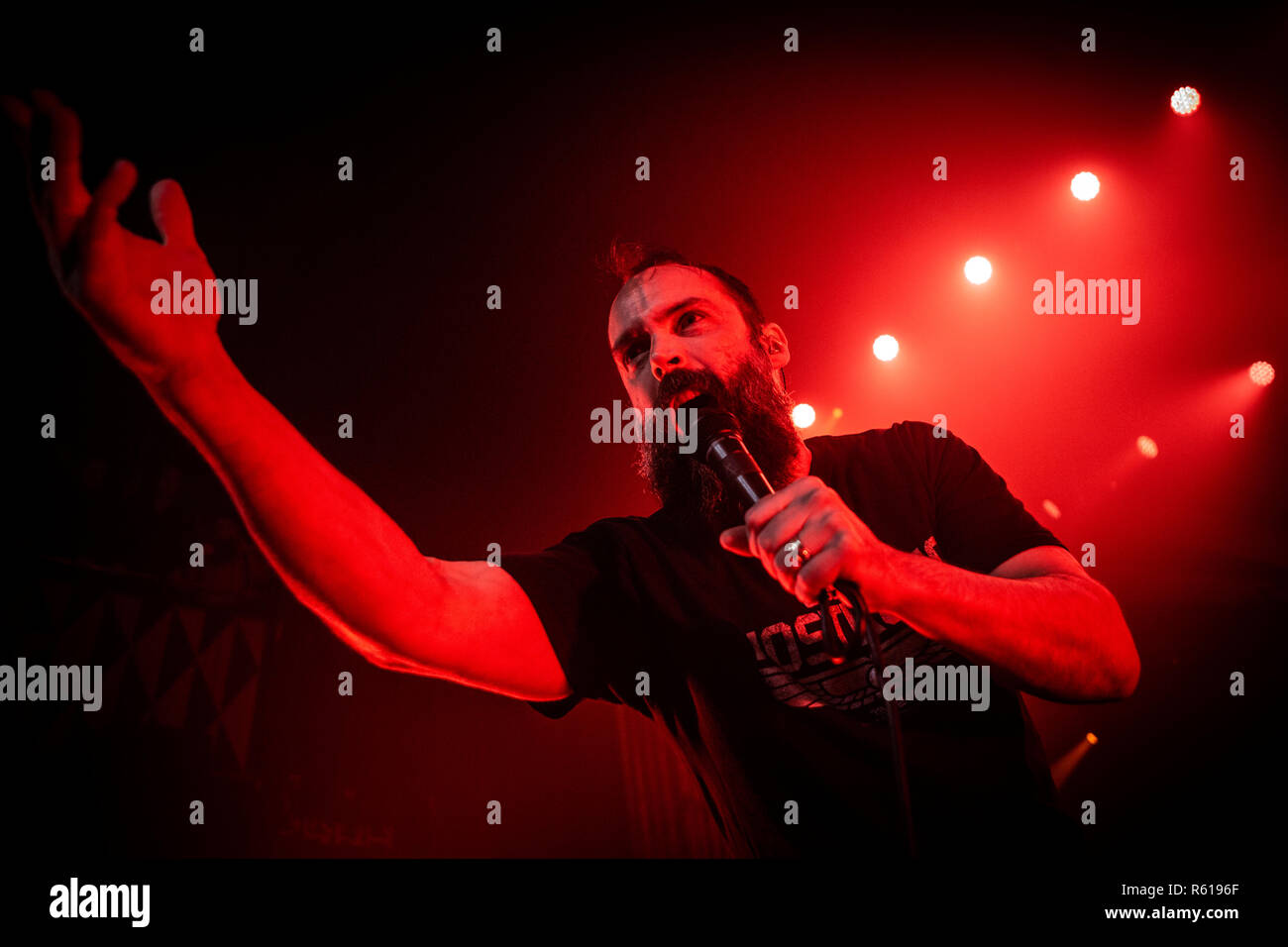 Denmark, Copenhagen - December 1, 2018. The American rock band Clutch ...