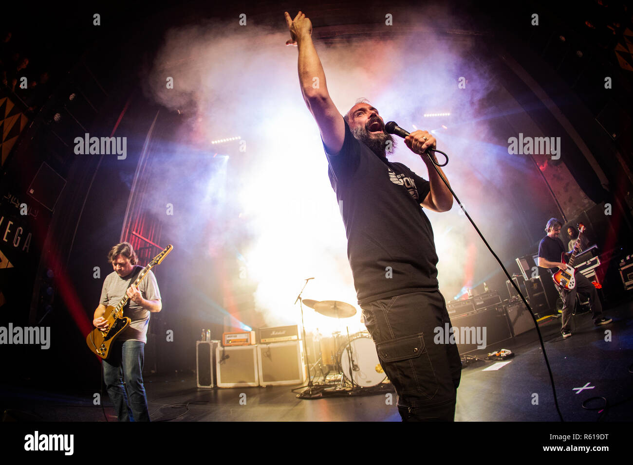 Denmark, Copenhagen - December 1, 2018. The American rock band Clutch ...