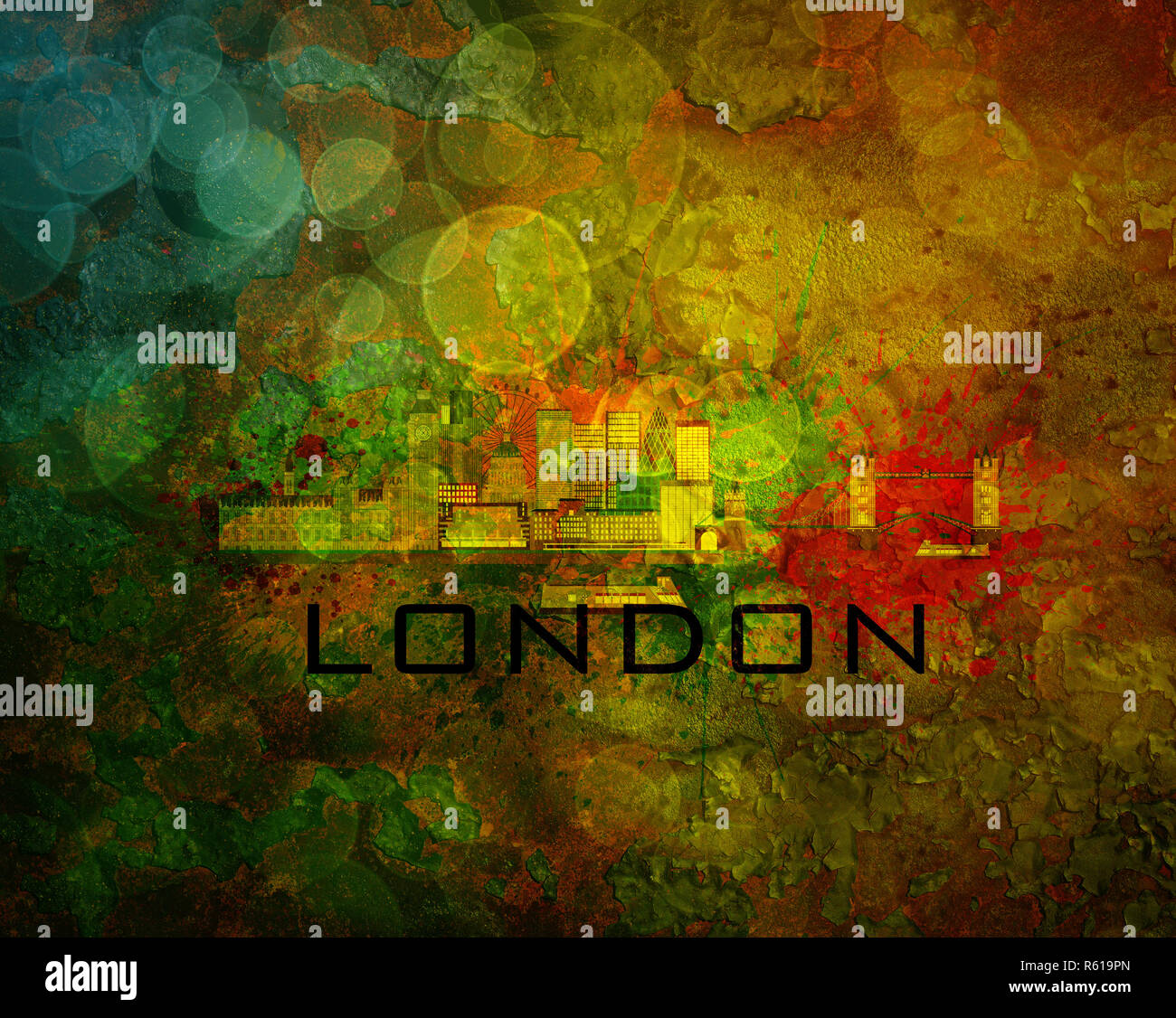 Colour illustration thames hi-res stock photography and images - Alamy