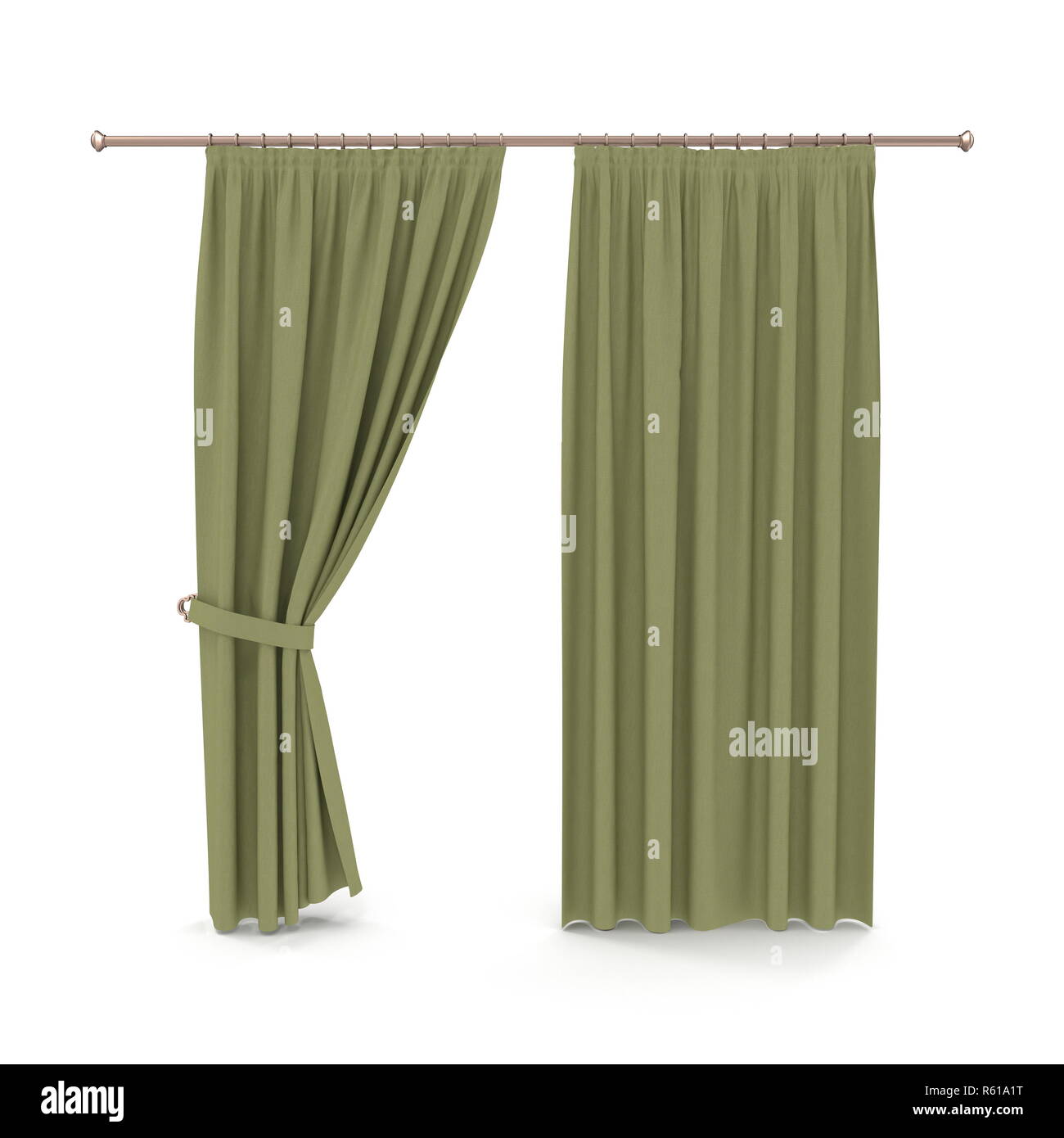 Decorative window curtain Cut Out Stock Images & Pictures - Alamy