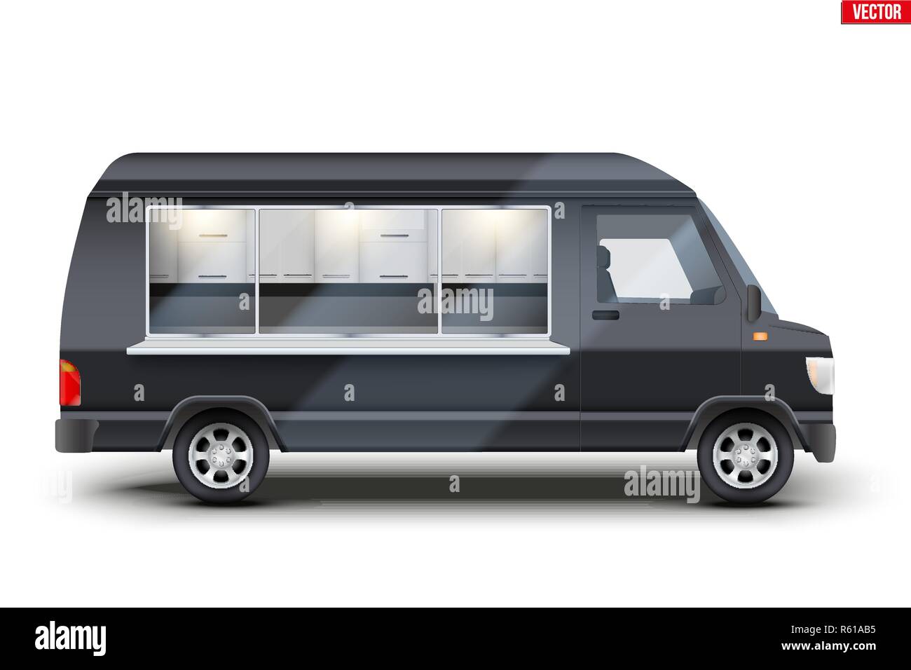 Retro food van Stock Vector Images - Alamy