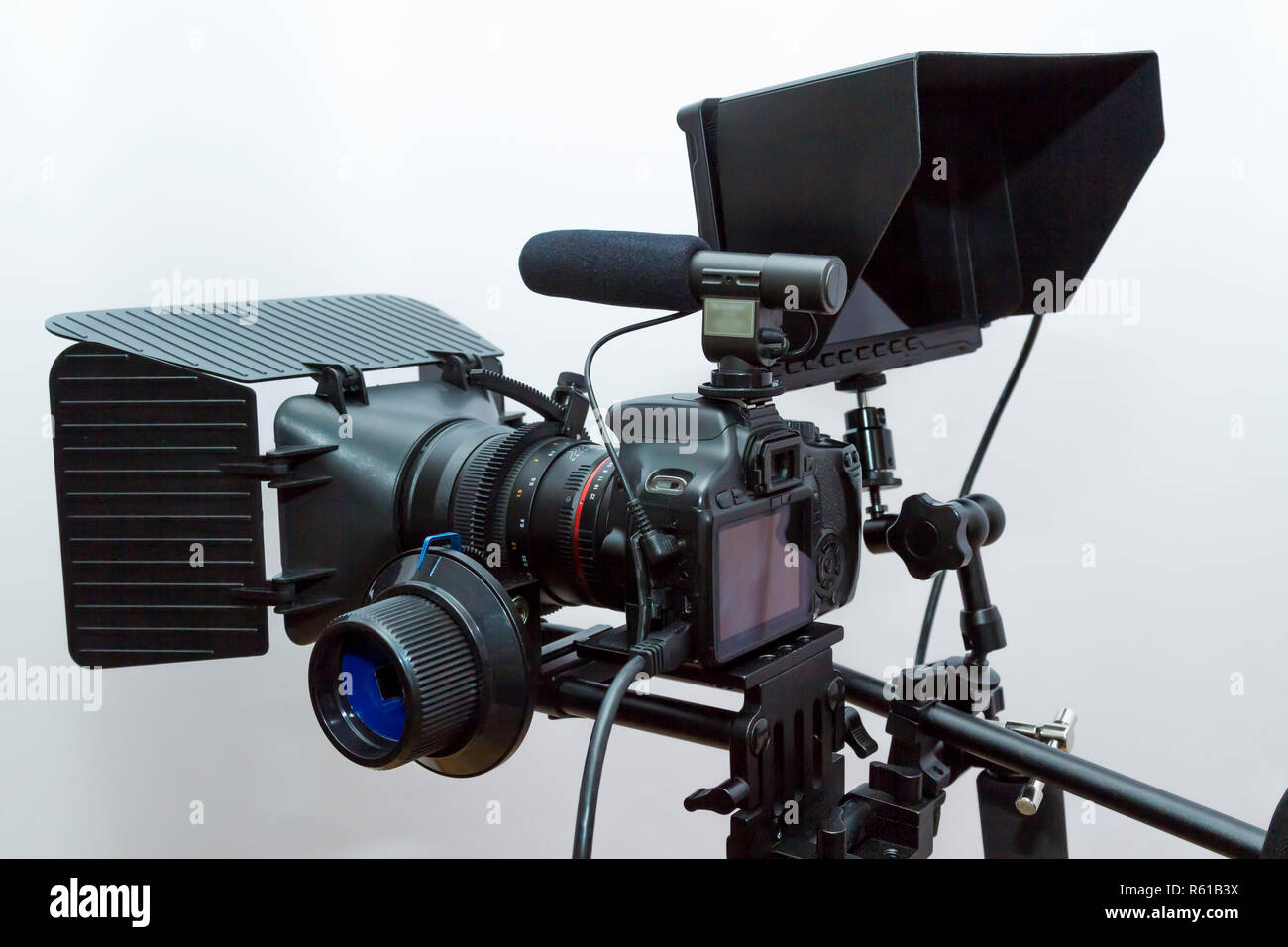 Camera equipment for shooting video and sound recording fixed on a ...