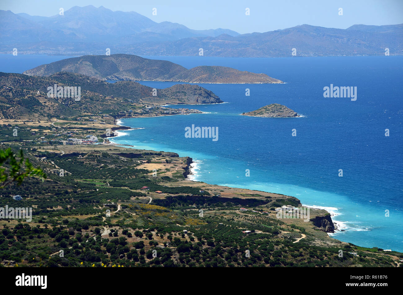 coast of northern crete Stock Photo - Alamy
