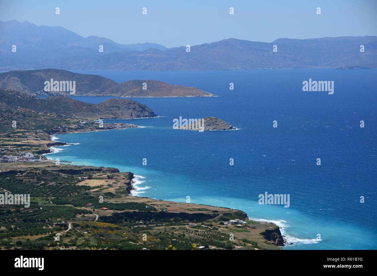 coastline north crete Stock Photo - Alamy