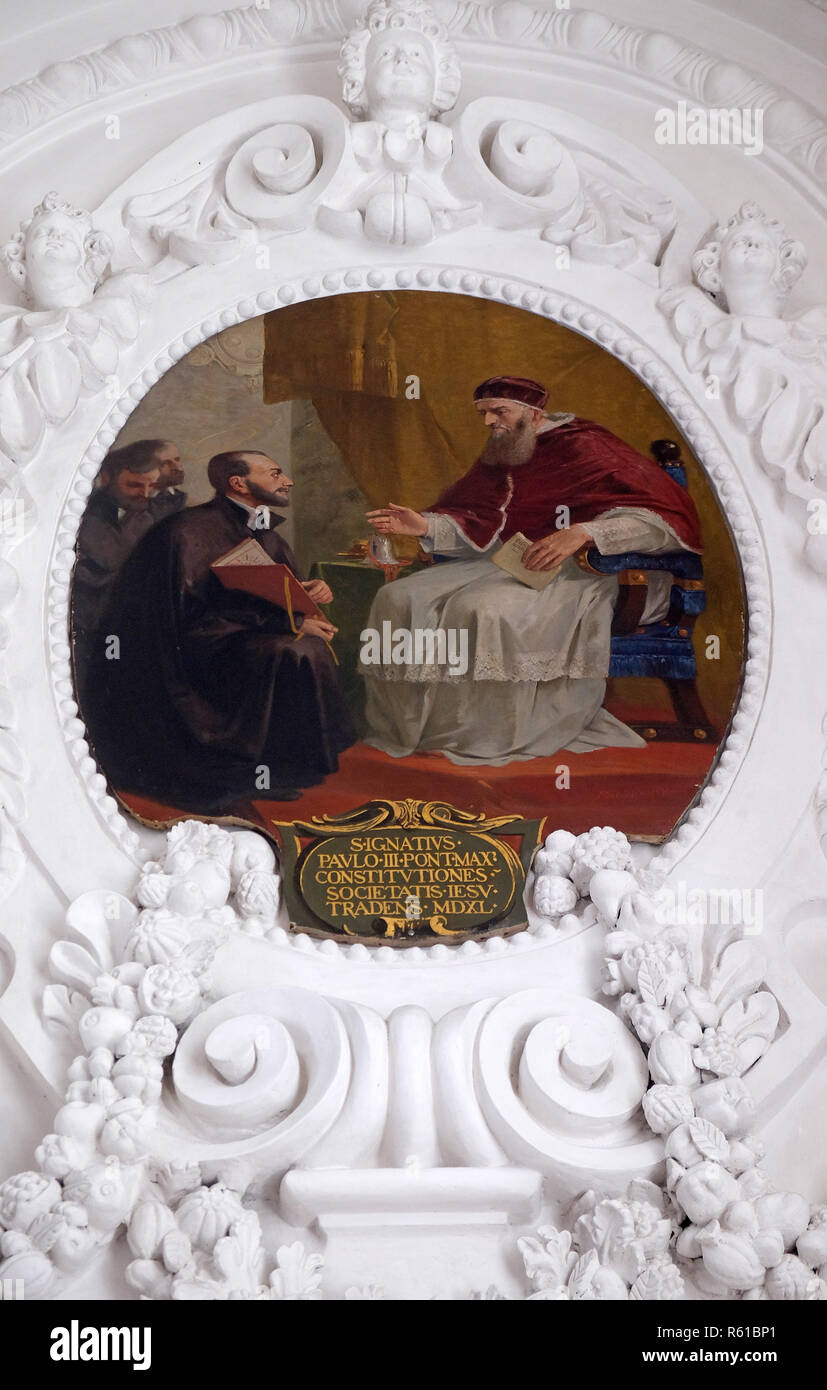 Ignatius' plan of the Jesuits Order's organization was approved by Pope ...