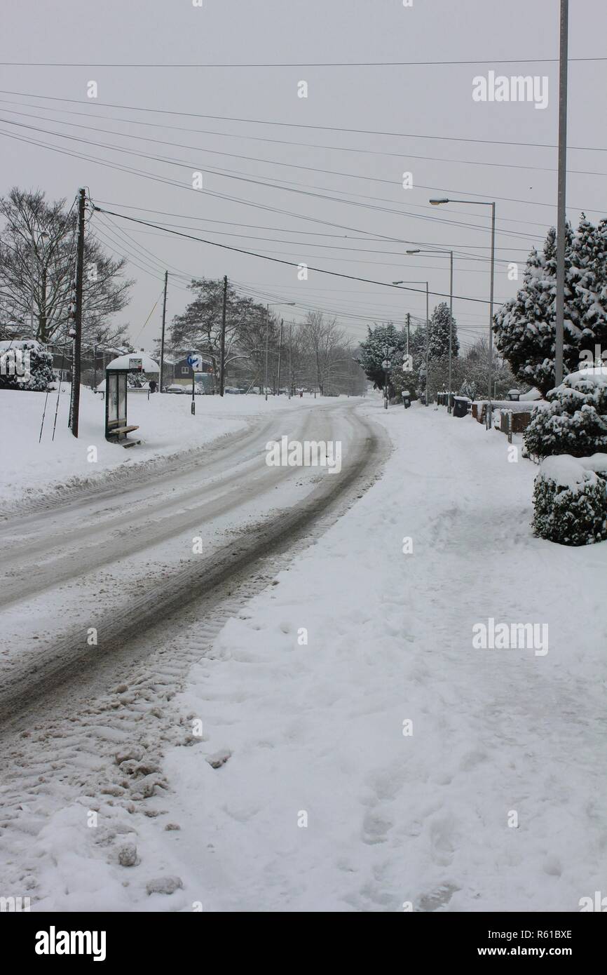 Snow in Kent Stock Photo - Alamy