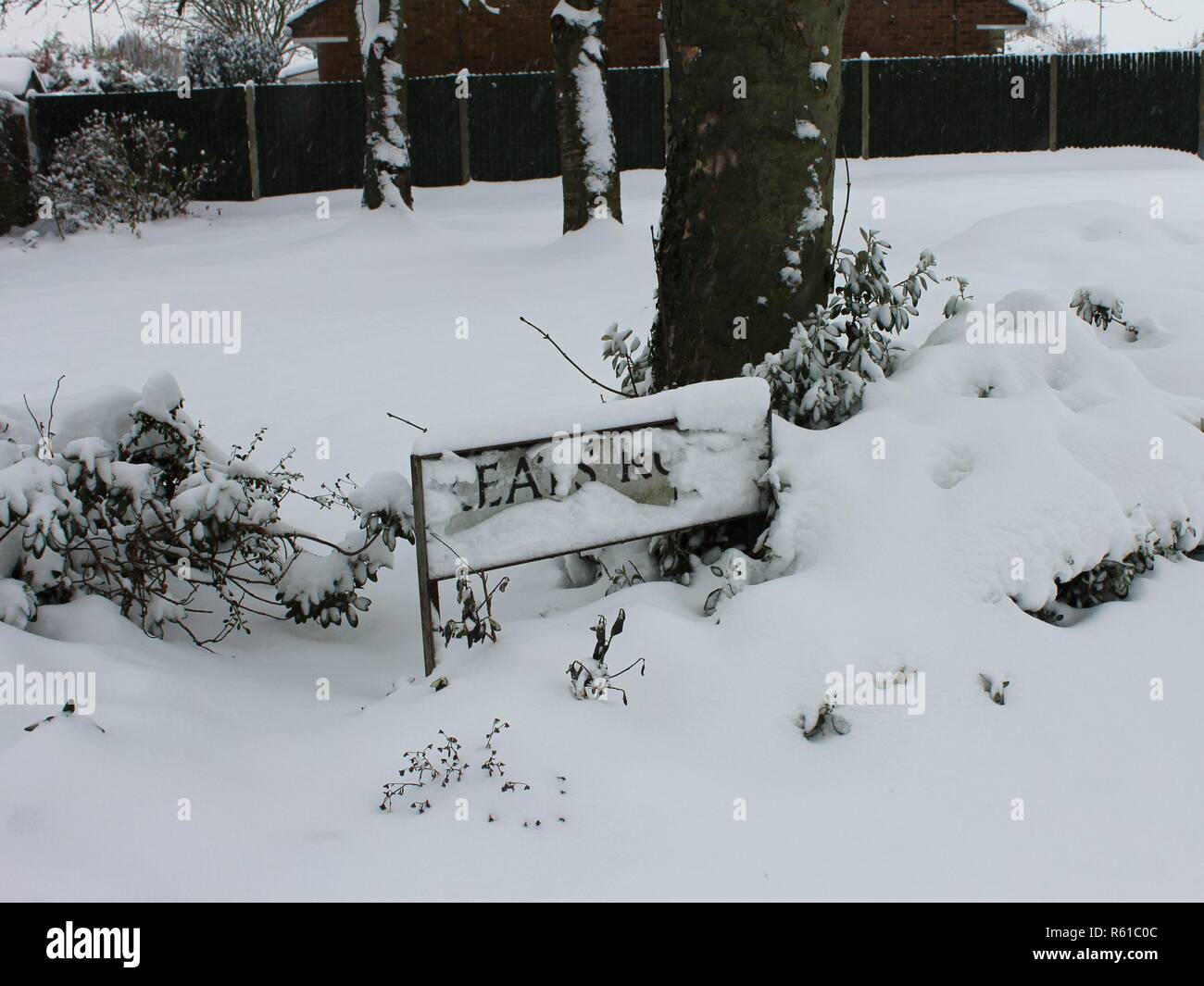 Snow in Kent Stock Photo - Alamy