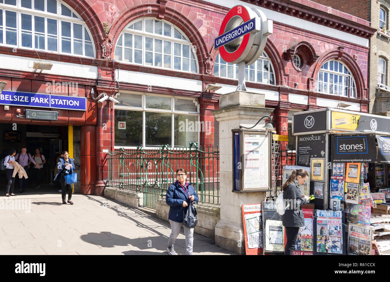 Belsize park tube station hi-res stock photography and images - Alamy