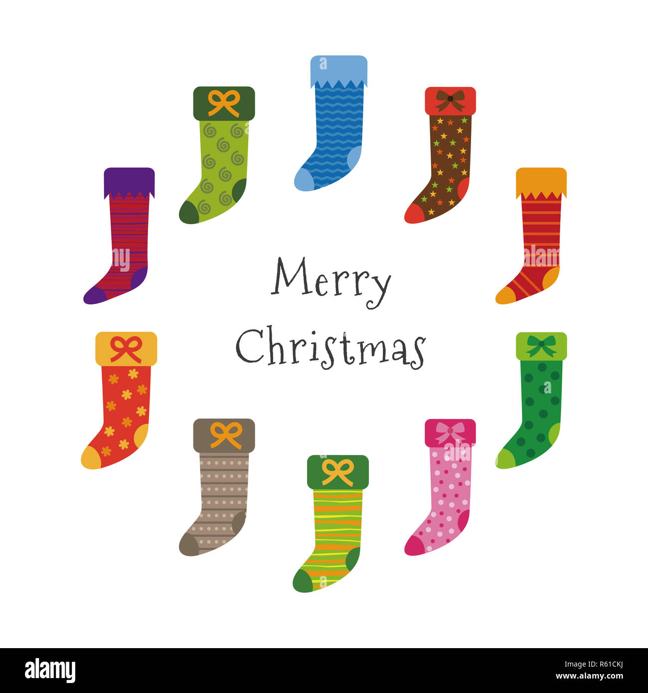 Patterned stockings Cut Out Stock Images & Pictures - Alamy