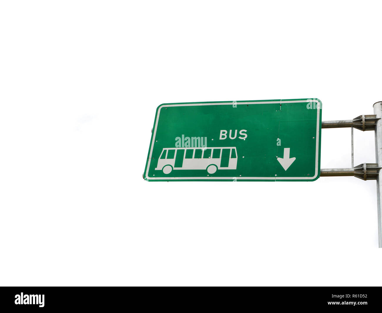 Bus stop sign pole post hi-res stock photography and images - Alamy