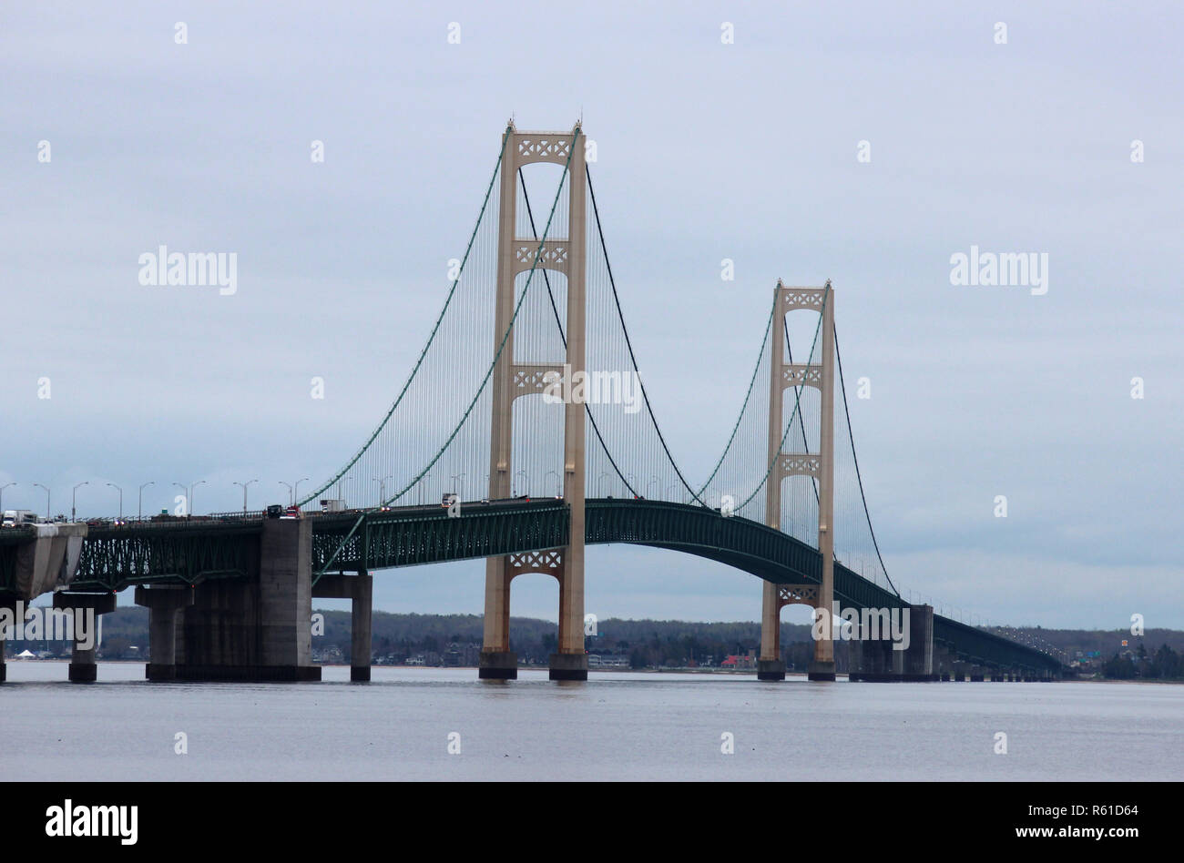 machinac bridge - big mac - mighty mac - suspension bridge in michigan ...