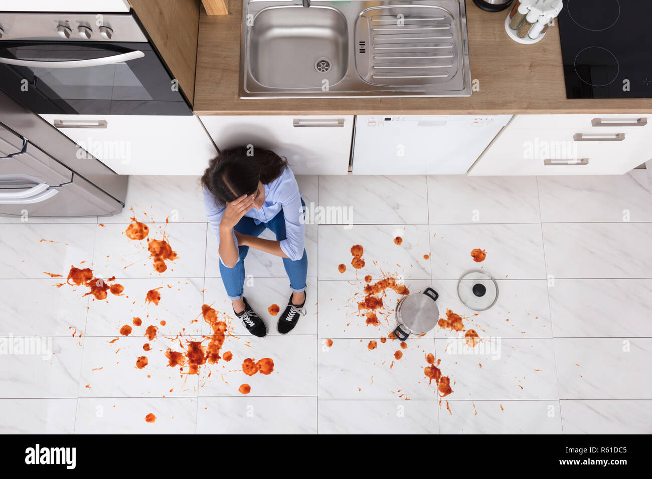 Mess On Kitchen Floor High Resolution Stock Photography and Images - Alamy