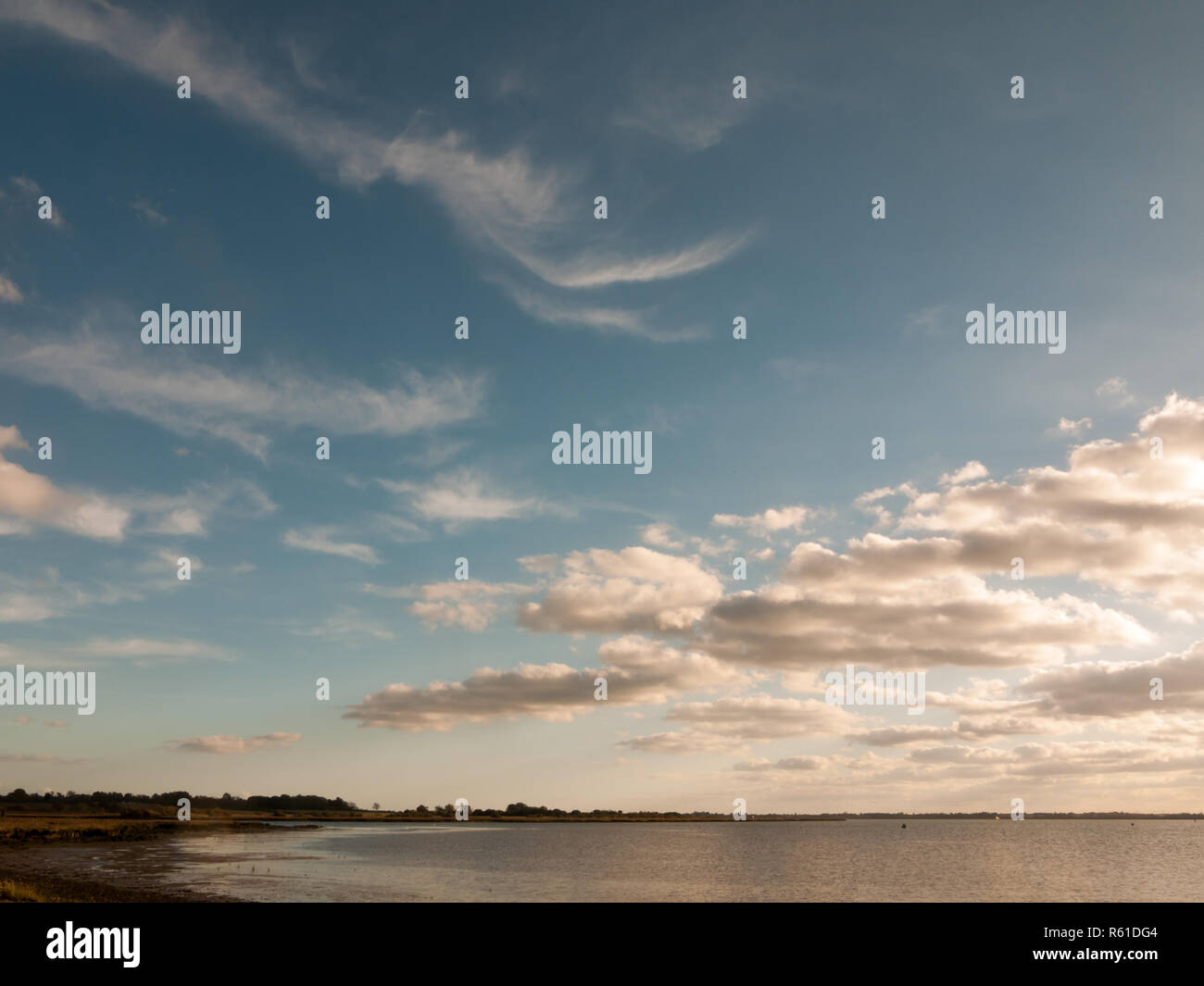 beach coastal scene outside essex clear landscape no people Stock Photo ...
