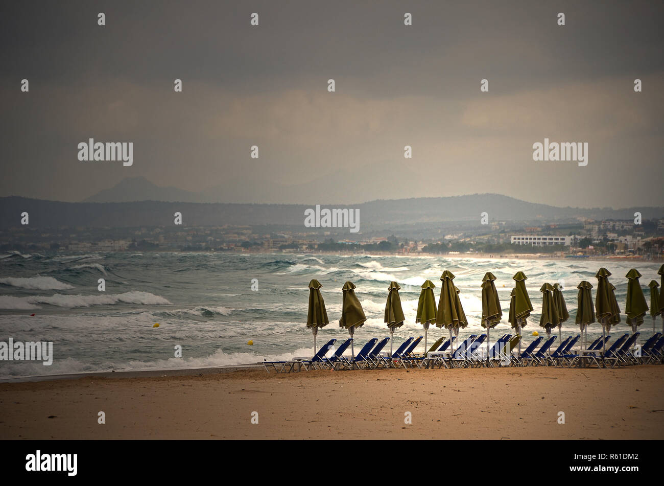 weather in rethymnon Stock Photo - Alamy