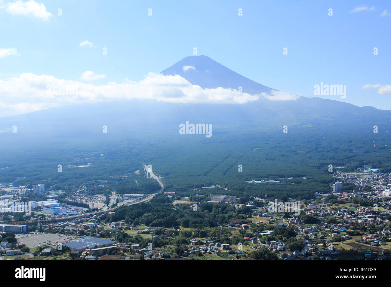 Mt fuji with town panorama hi-res stock photography and images - Alamy