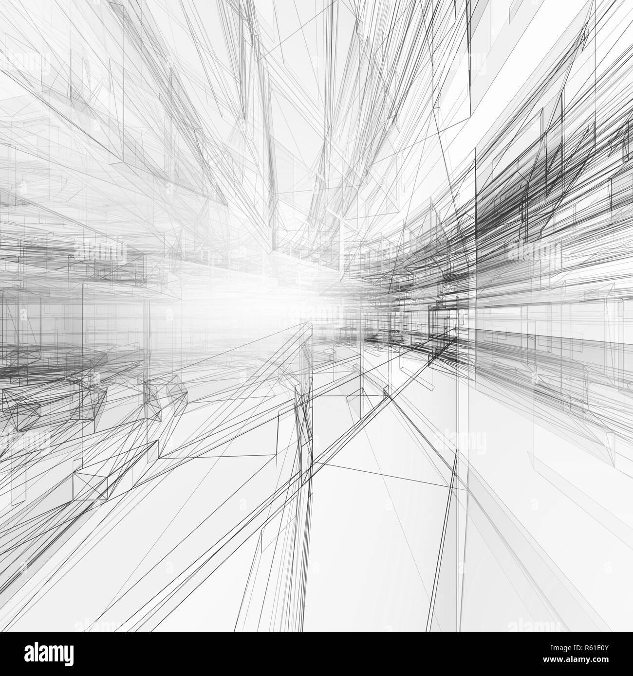 Abstract architecture background 3d rendering Stock Photo - Alamy
