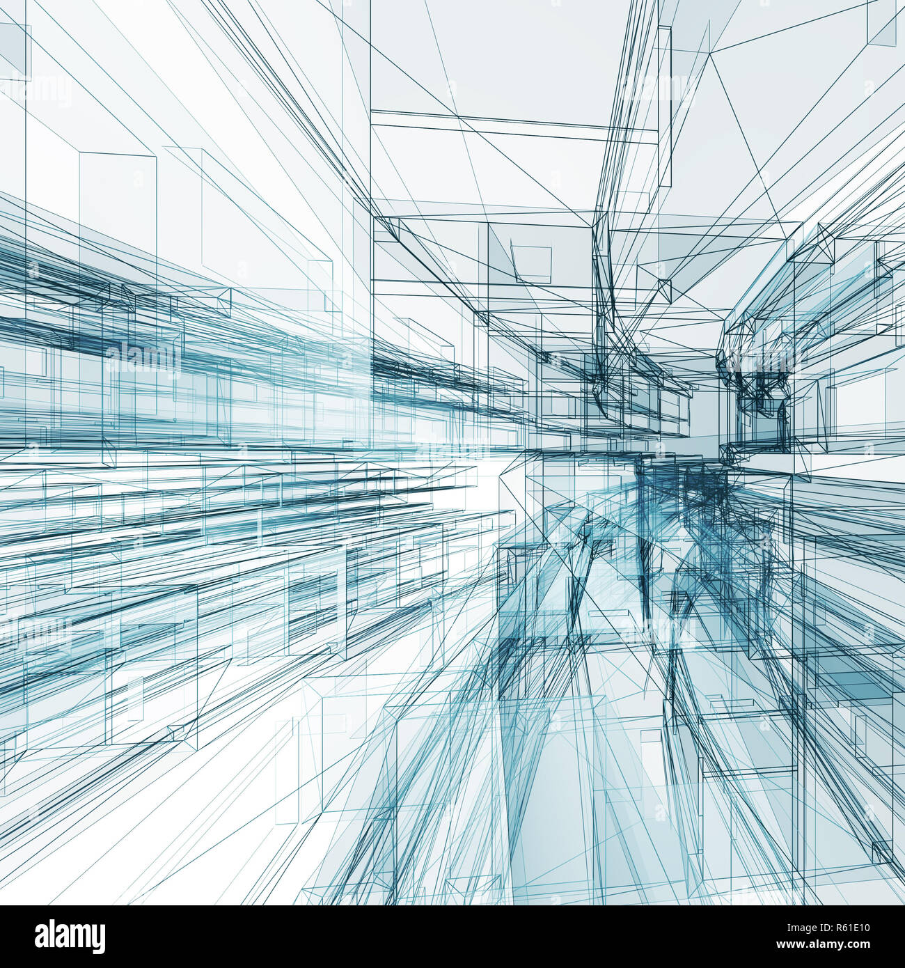 Abstract architecture background 3d rendering Stock Photo - Alamy