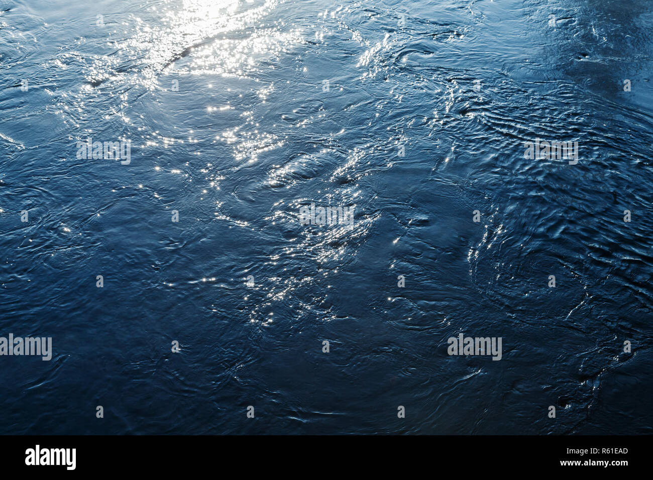 Shiny dark blue sea water, natural background photo texture Stock Photo ...