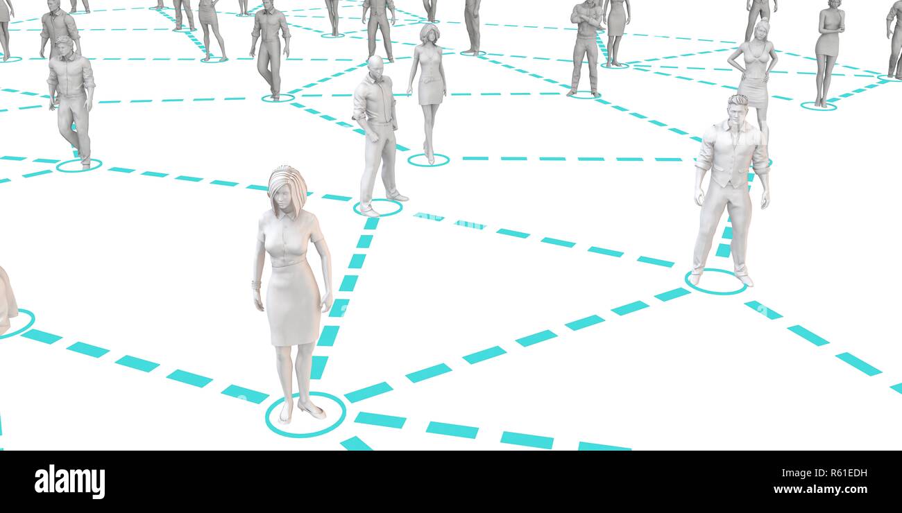 Crowd of People Online Stock Photo - Alamy