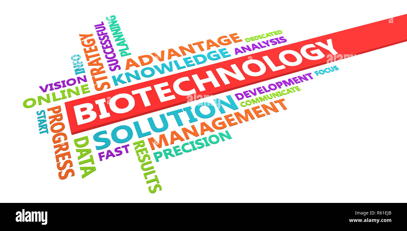 Biotechnology Word Cloud Stock Photo - Alamy