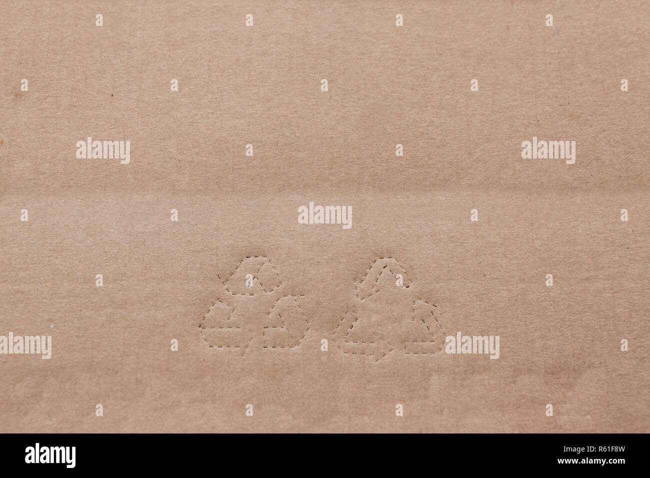 Recycling paper stamp Stock Photo - Alamy