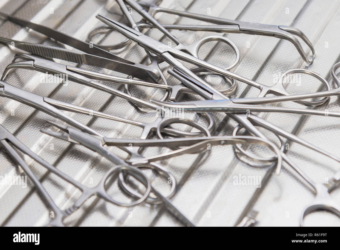 A set of tools for carrying out operations on animals, castration ...