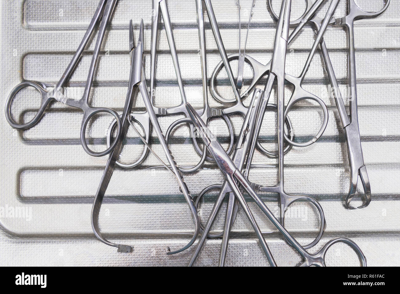A set of tools for carrying out operations on animals, castration ...
