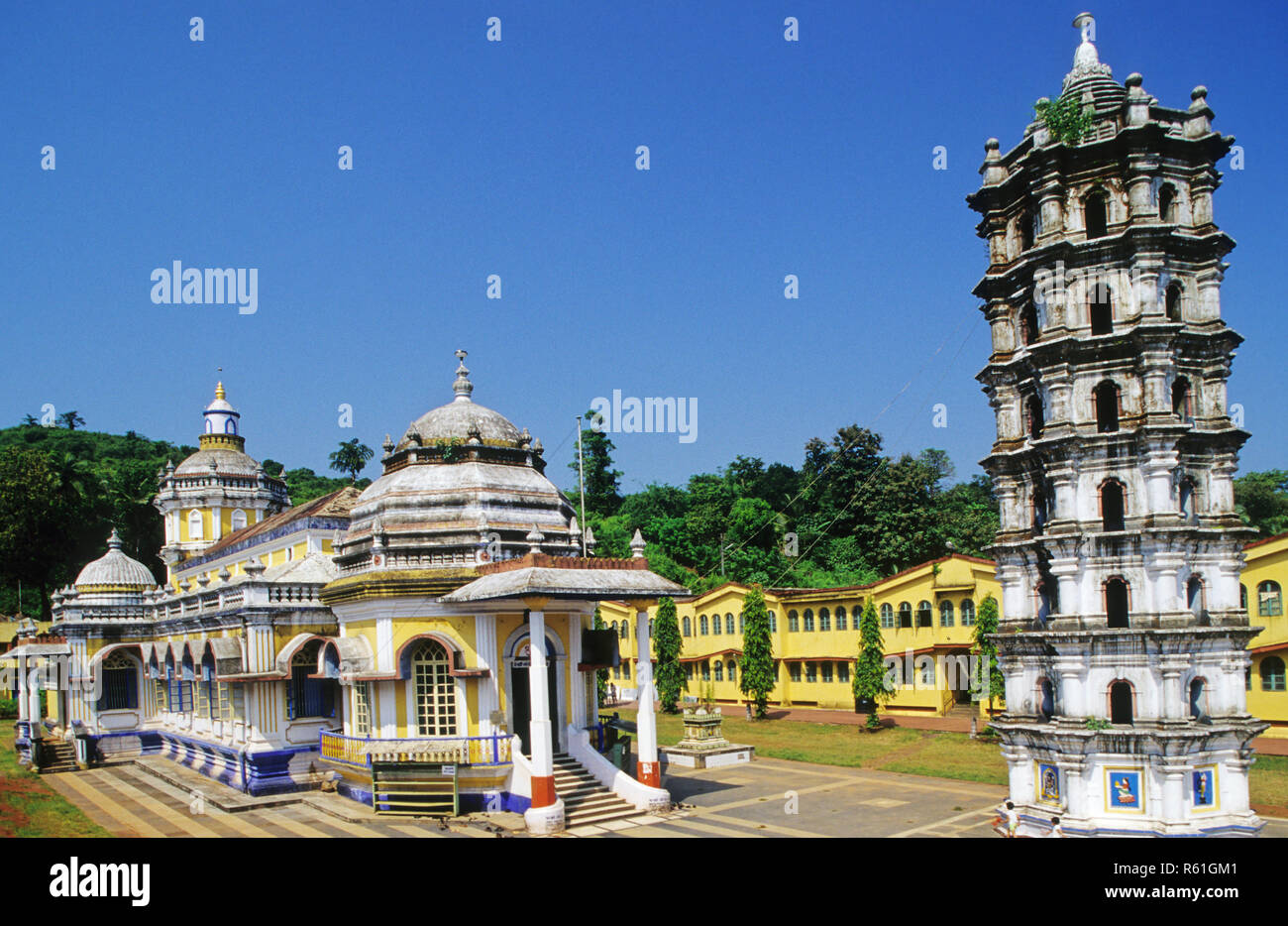 Shree Mangeshi Temple, Goa, India Stock Photo - Alamy