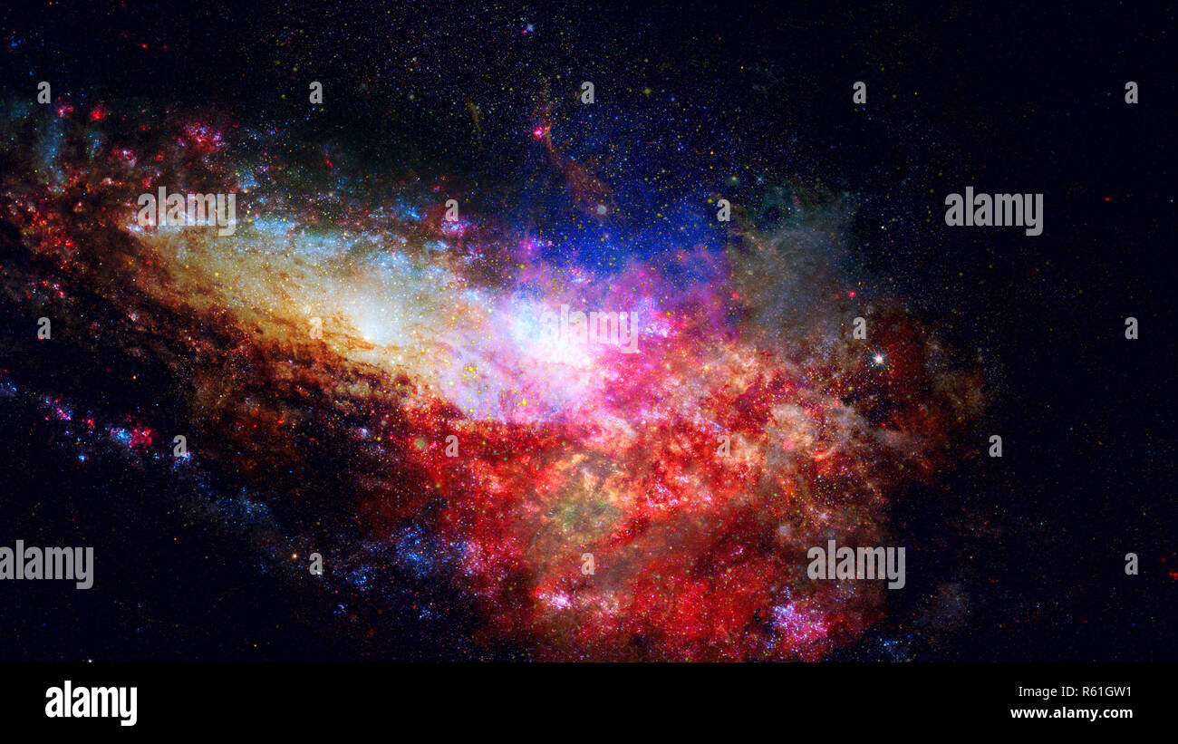 Nebula and galaxy in space. Universe with stars. Elements of this image ...