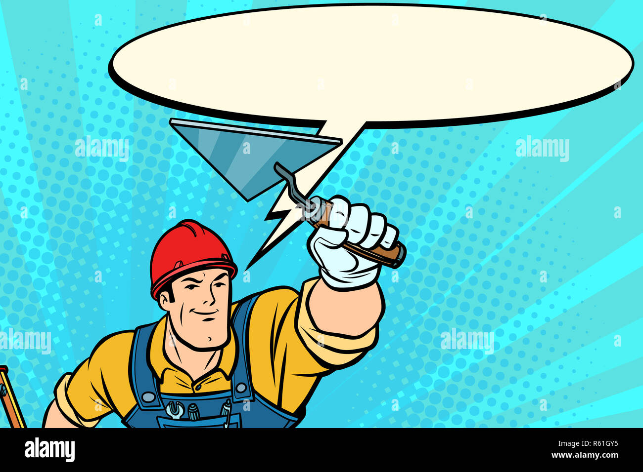 Superhero Builder professional comic bubble Stock Photo - Alamy